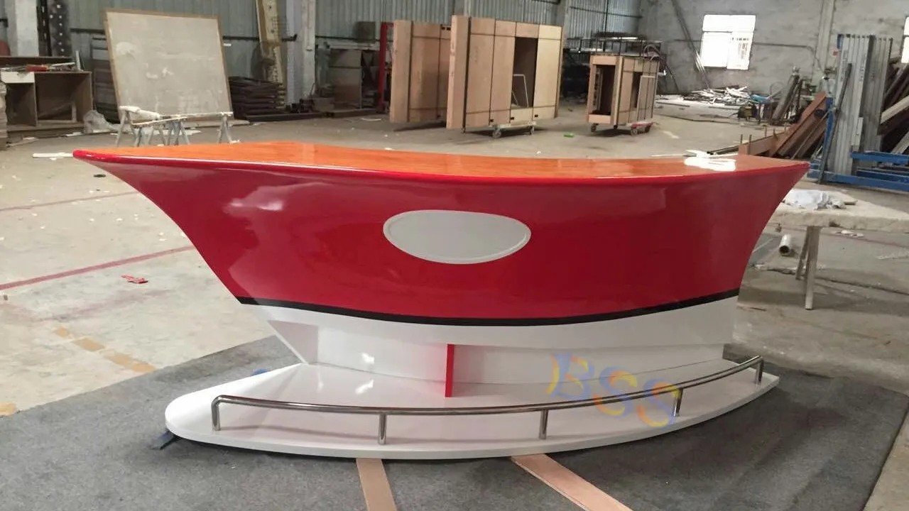 Ship Night Club Bar Counter Price Modern Style Contemporary Quality Red ...