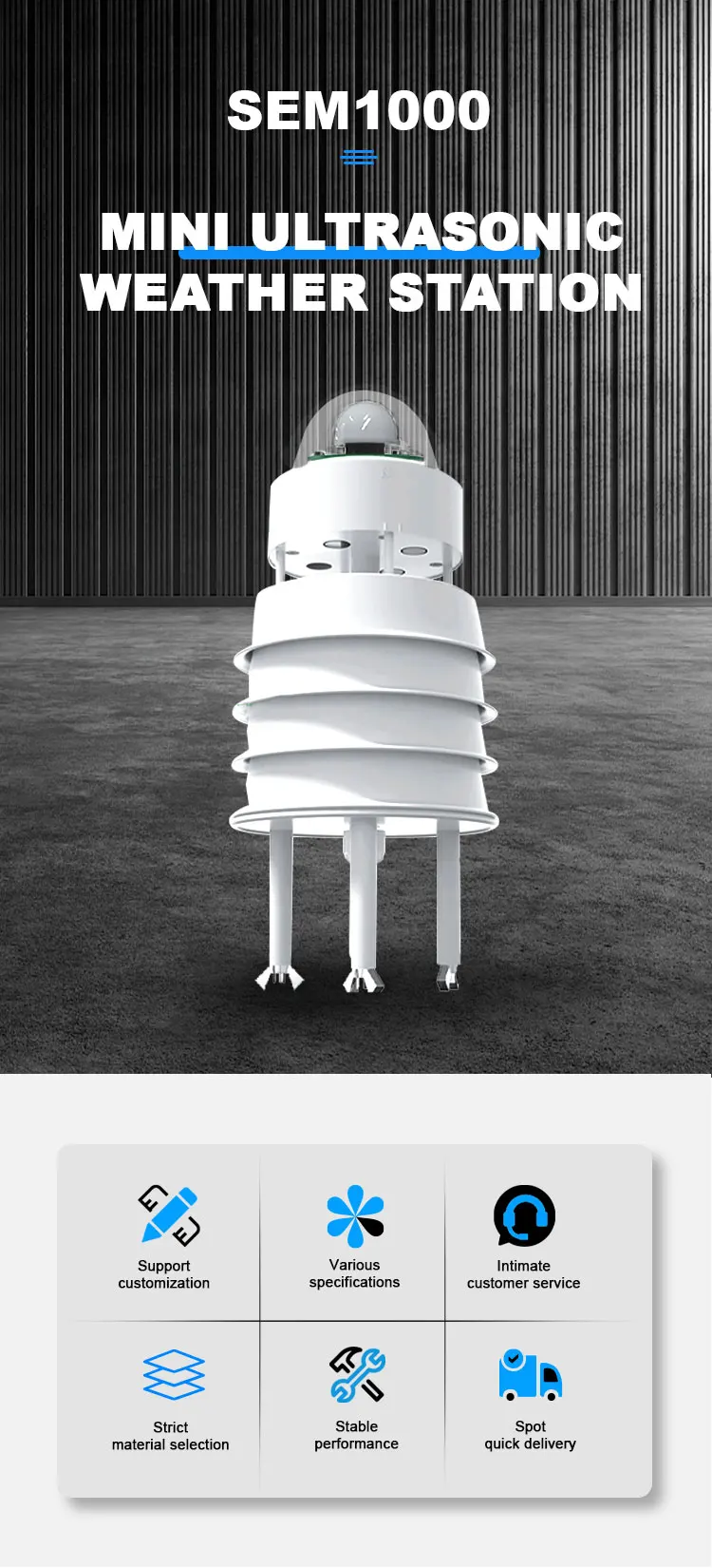 SENTEC SEM1000 - Advanced Weather Station with RS485 Output