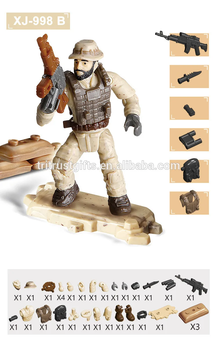 Building Blocks Mini Military Series - Action Figures Set