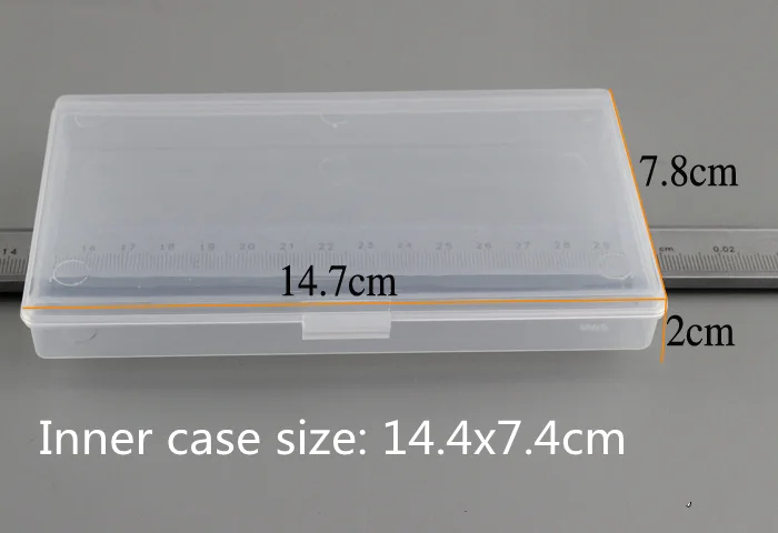 Plastic Clear Rectangle Craft Supply Art Storage Box Fishing Organizer ...