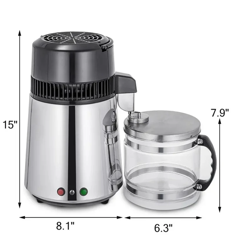 Stainless Steel 750w 4l Water Distiller Water Purifier Water For ...