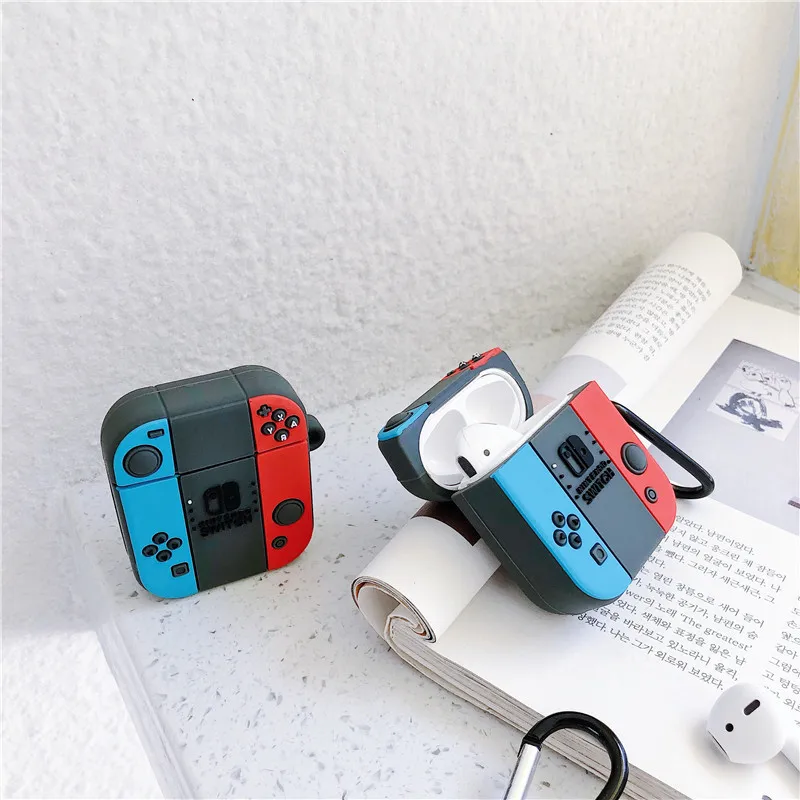 Switch Pattern Full Protection Shockproof Earphone Case For Apple ...
