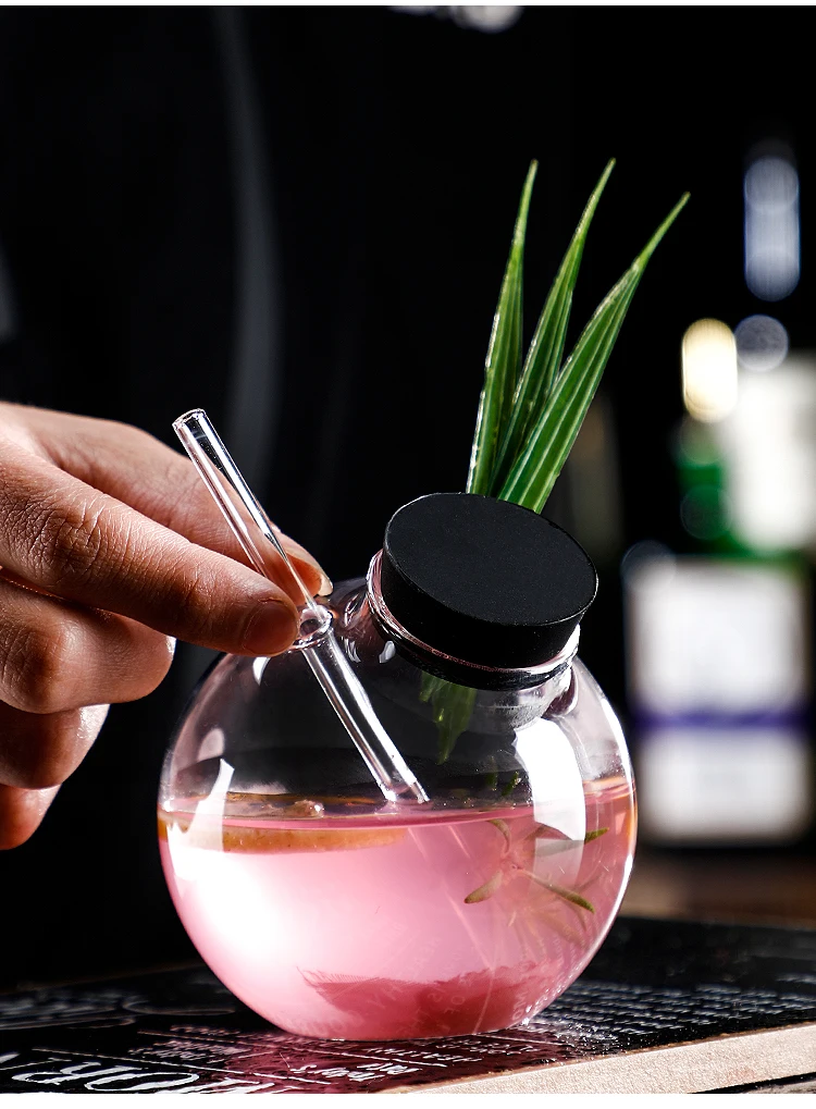 Creative Spherical Ball Cocktail Glasses Unique Drinking Glassware Cup ...