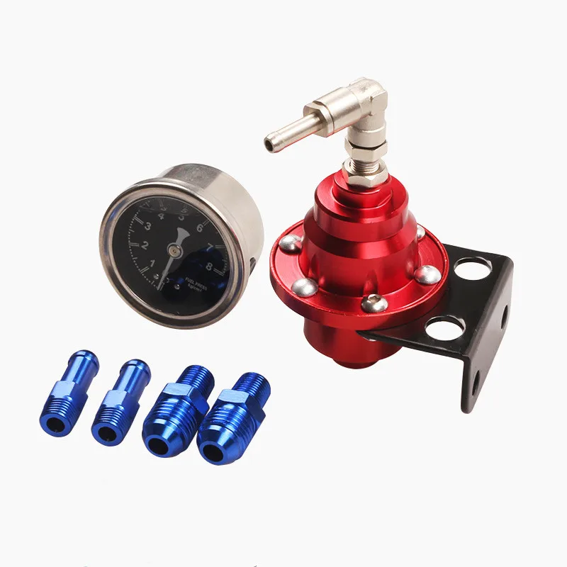 Aluminum Universal Adjustable Fuel Pressure Regulator With Gauge ...