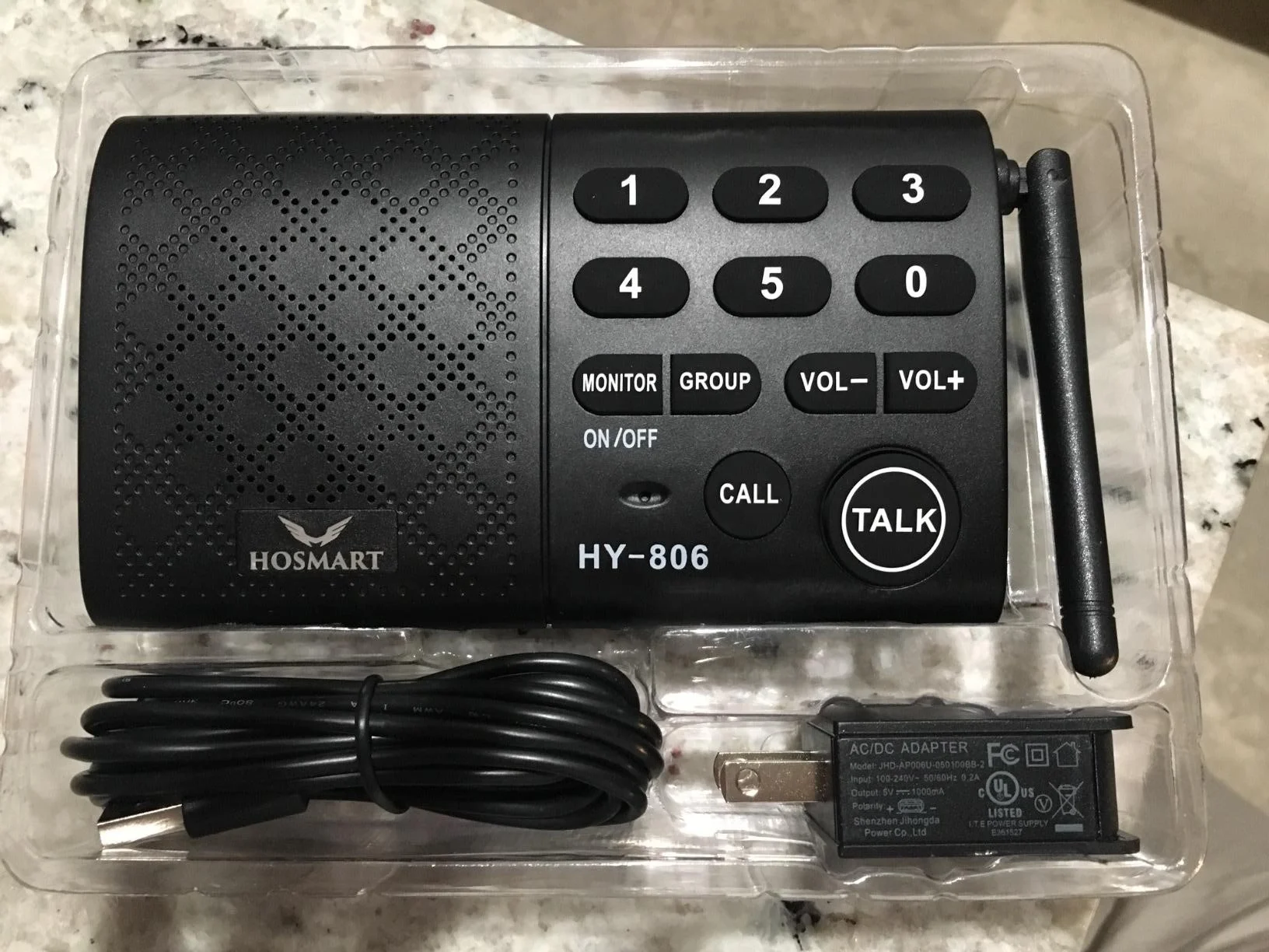HOSMART Portable Wireless Intercom System - 1500FT Range