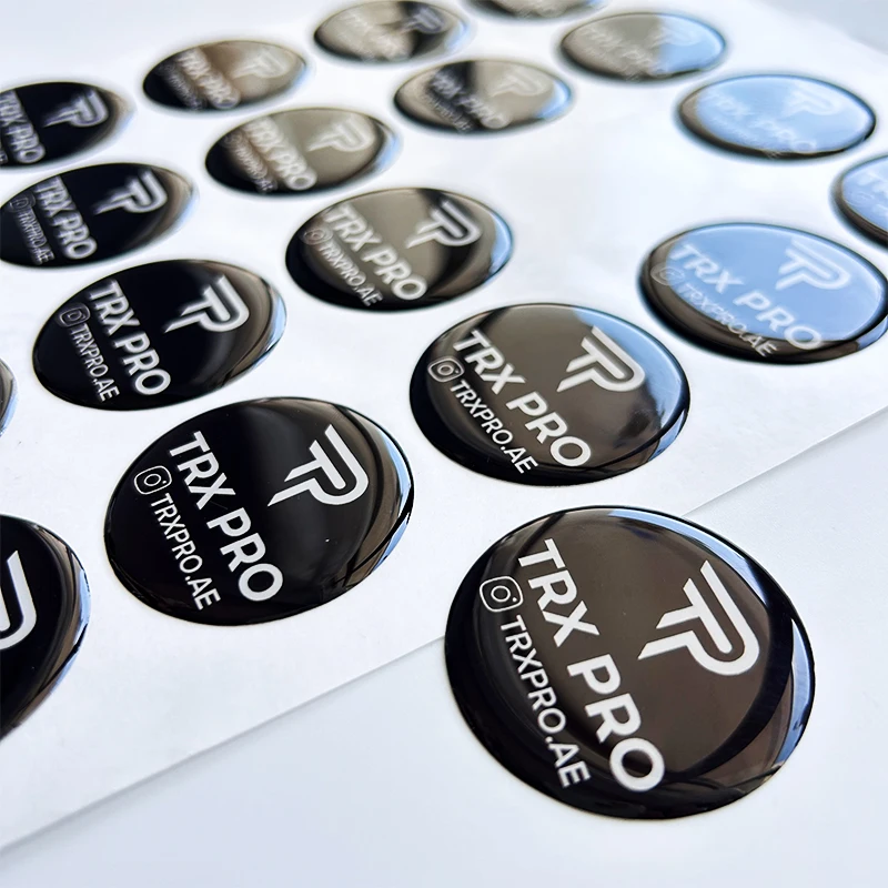 Waterproof Strong Adhesive Clear Doming Resin Sticker 3d Dome Label ...