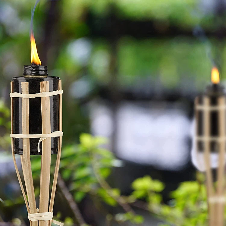 Wholesale Oil Colorful Mini Natural Handmade Bamboo Torches