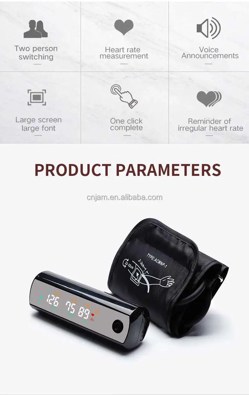 Blood Pressure Machine Digital Tensiometro Clinical Home Use Upper Arm ...