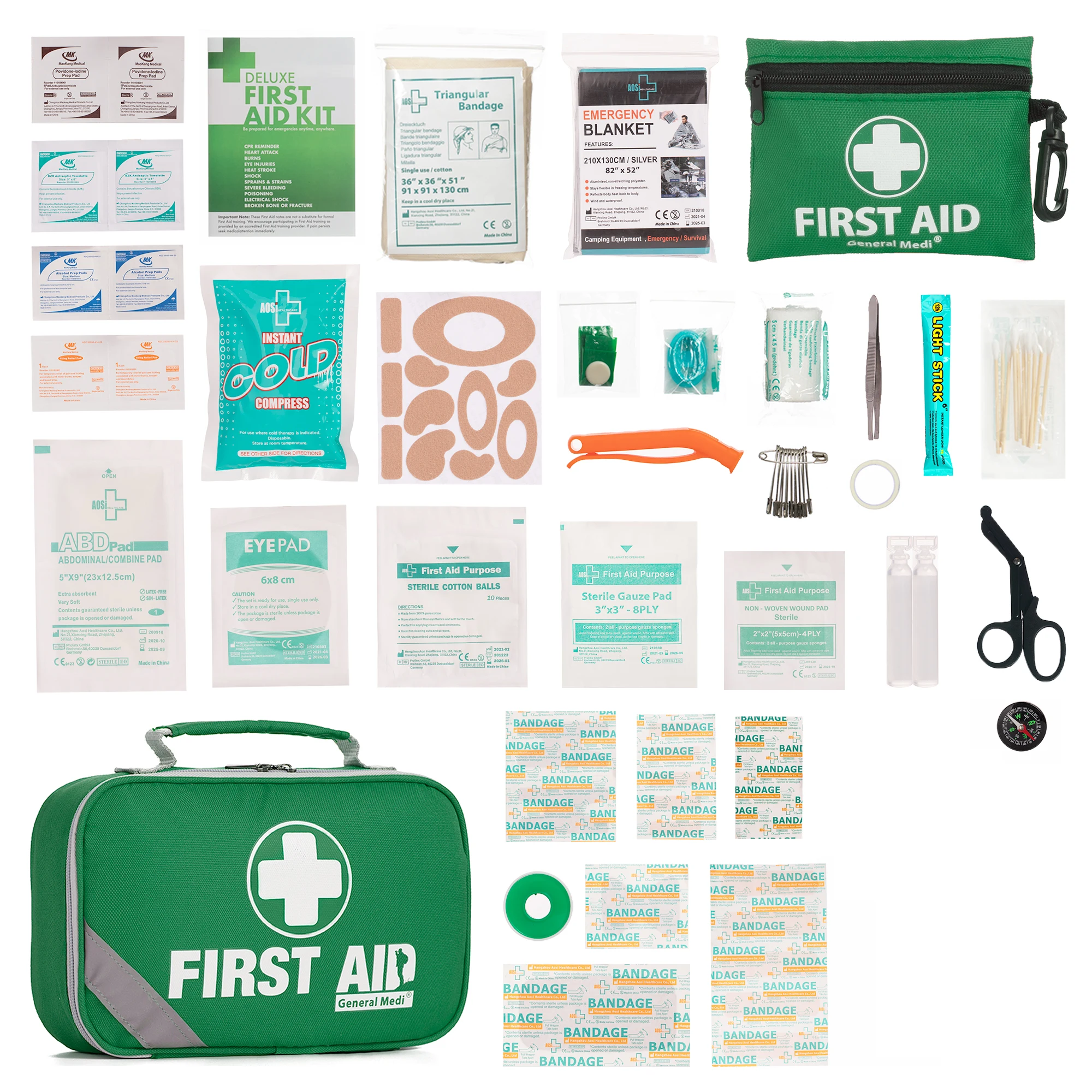 DIN 13164 Large First Aid Kit with Supplies Big First Aid Kit School ...
