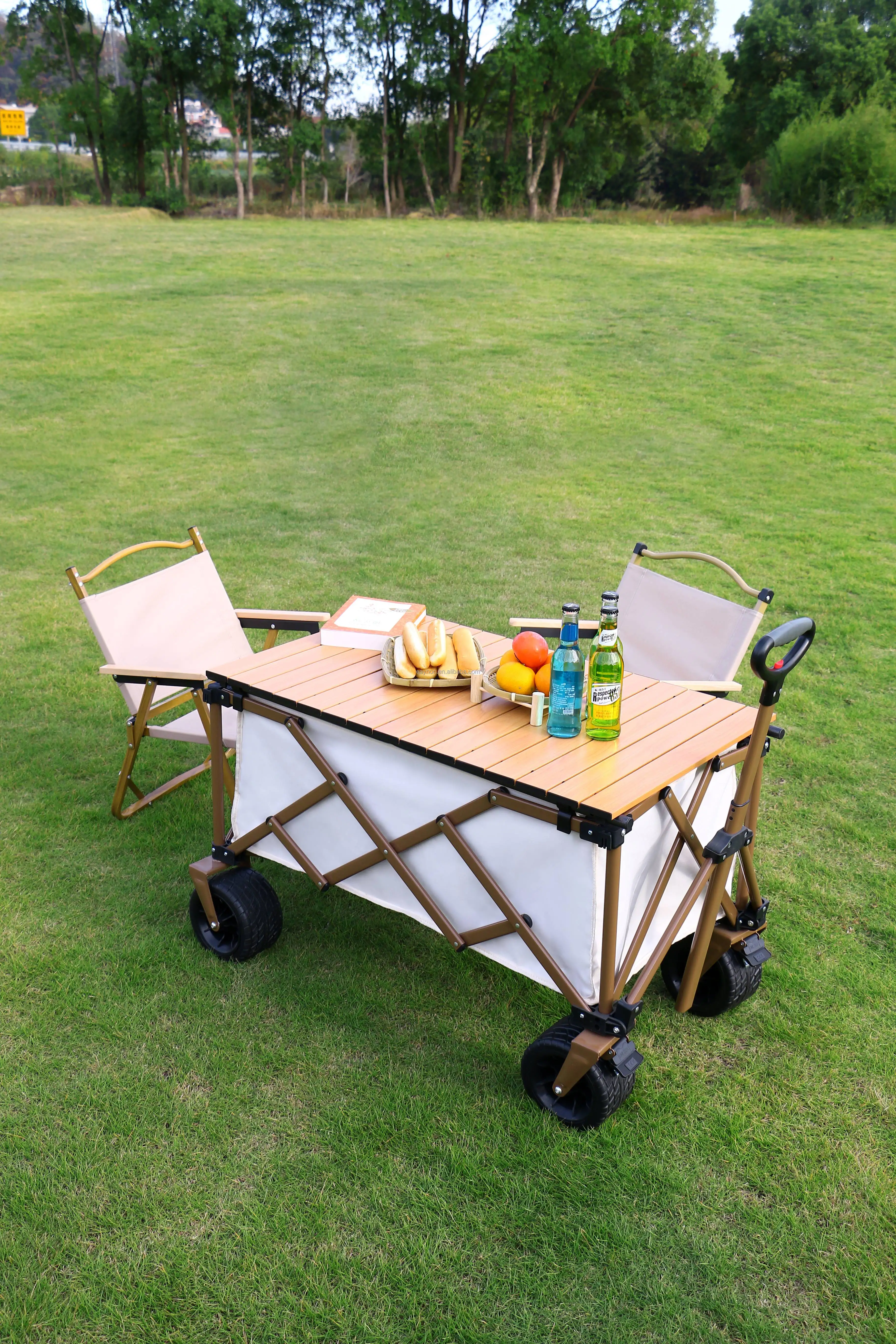 Eaynon Outdoor 330lbs Collapsible Utility Folding Wagon Portable ...