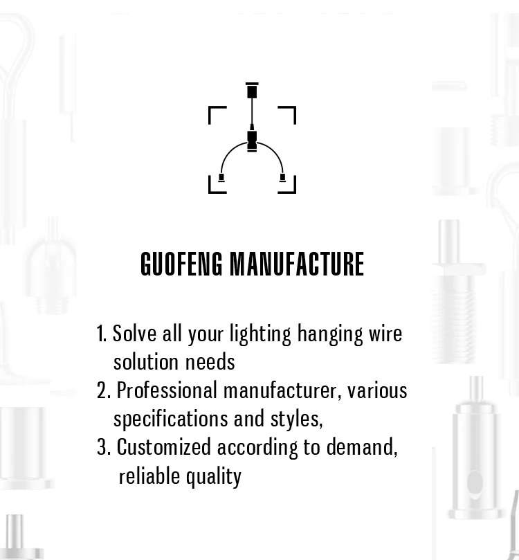 Wholesale Custom Y-leg Stainless Steel Wire Led Lighting Hardware ...