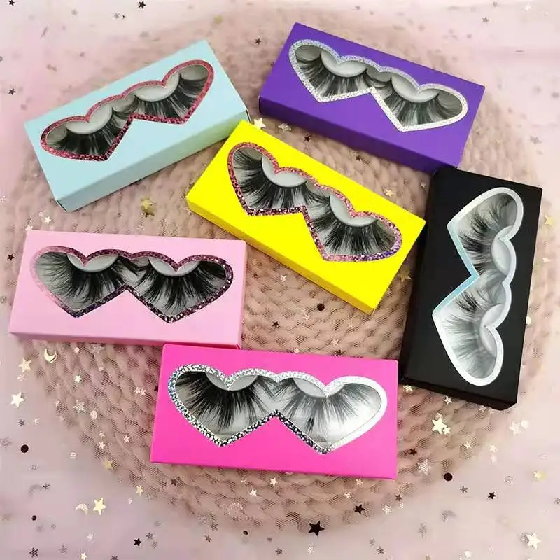 Factory Wholesale Smooth Pbt Fiber Material Pair Eyelashes Fake Lashes ...