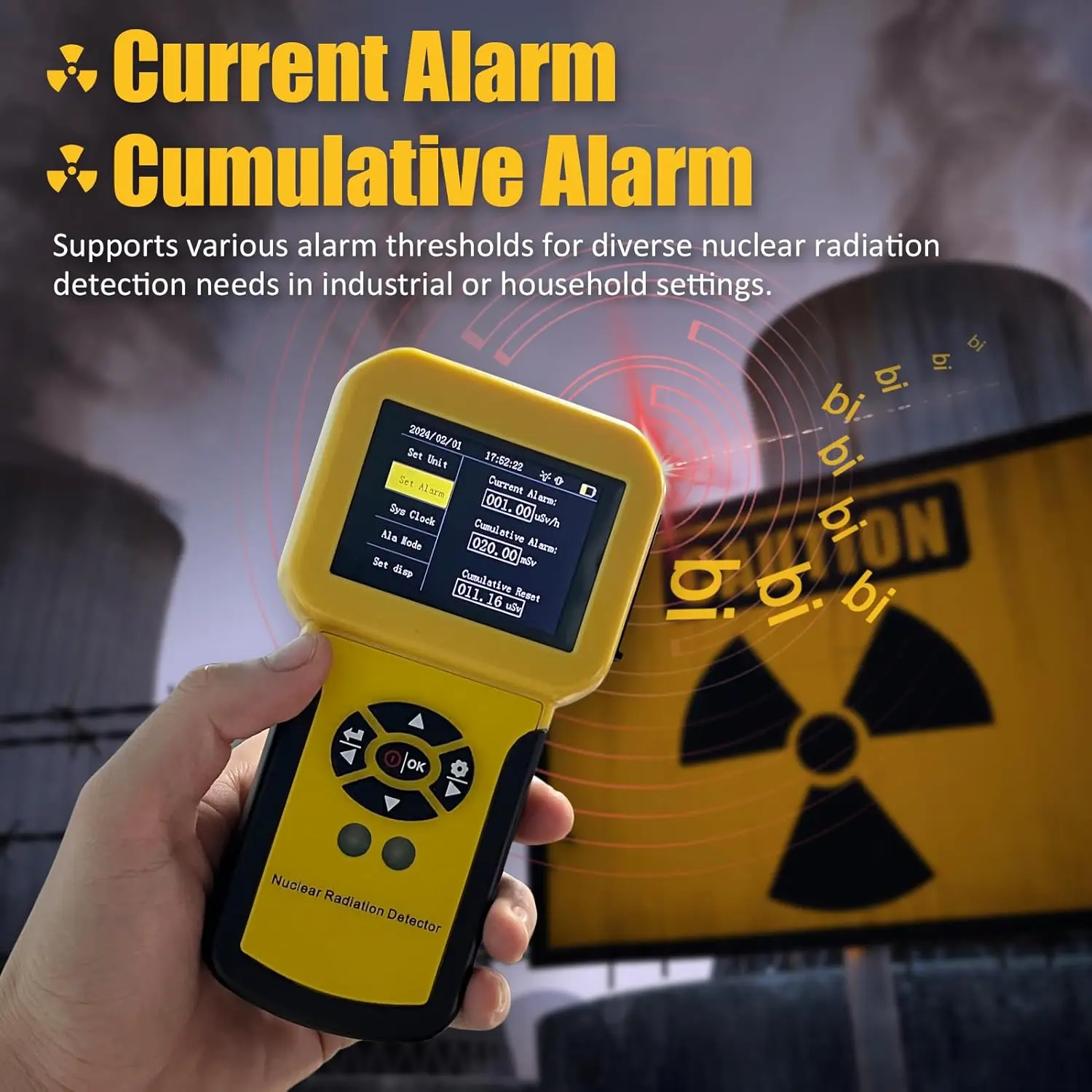 Holdpeak HP-886A Geiger Counter - Detect Beta, Gamma & X-ray