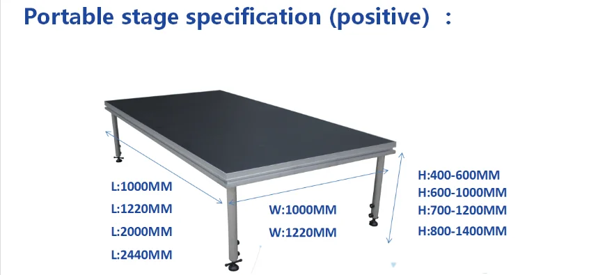 Outdoor Aluminum Simple Assembly Puppet Stage Aluminum Alloy Stage Step ...