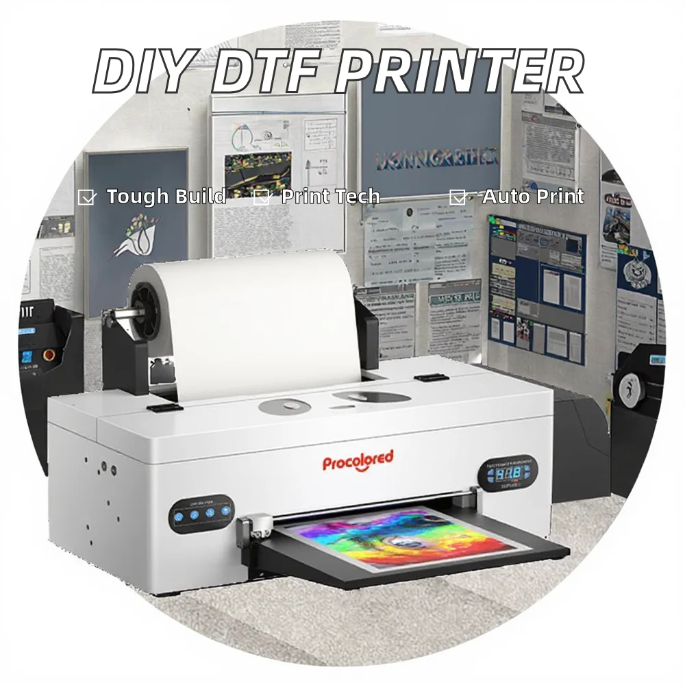 Procolored F13 A3 DTF L1800 Printer with Oven DIY personalized custom t ...
