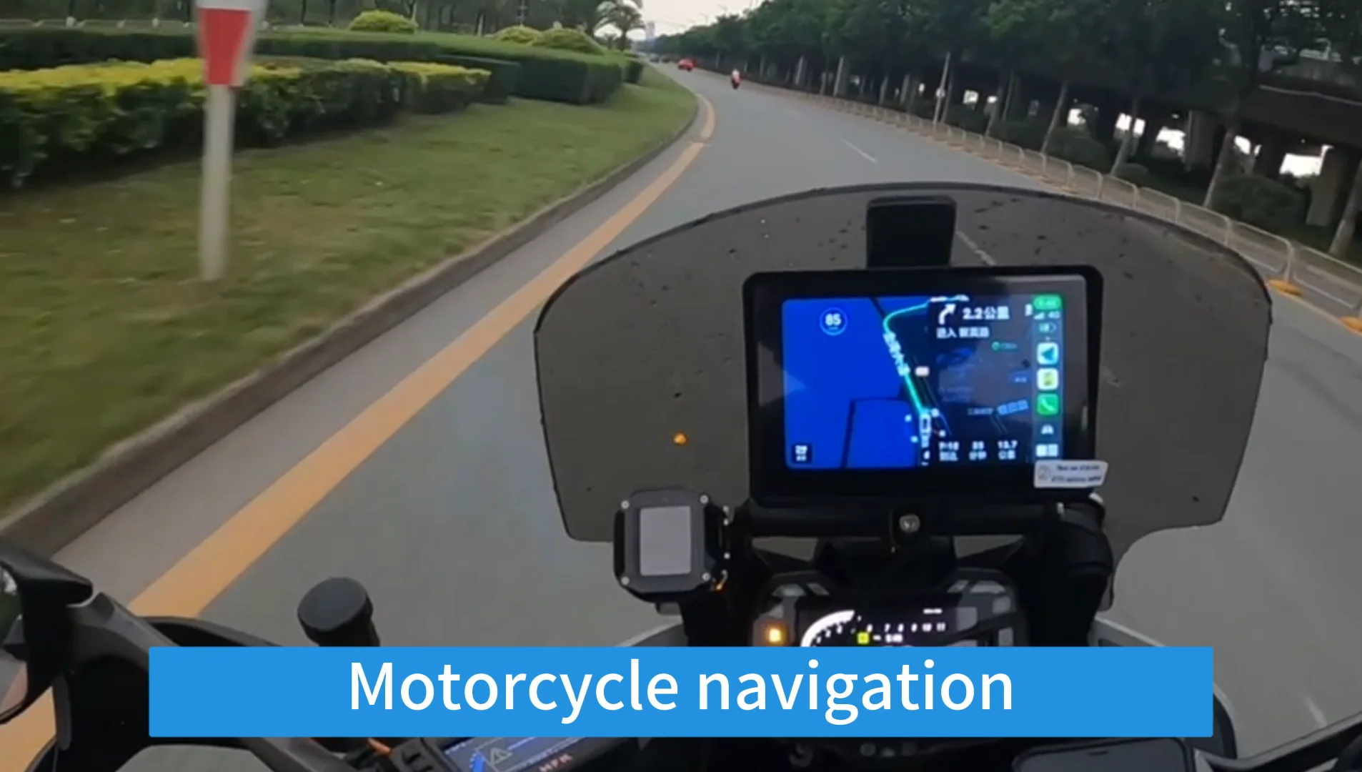 Portable Wireless Carplay & Android Auto Screen Gps For Motorbike 5 ...