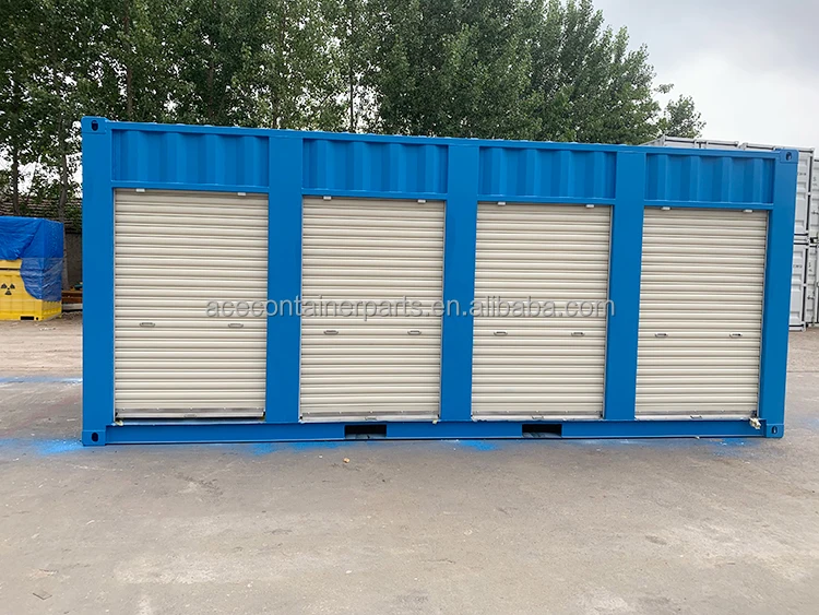 Movable And Shipping 20ft Multi Side Roller Shutter Door Storage ...