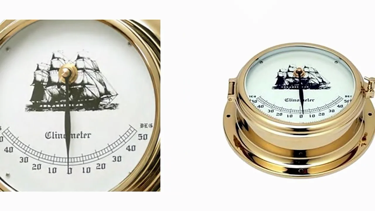 370241 High Precision Dial Type Marine Brass Clinometer 180mm - Buy ...