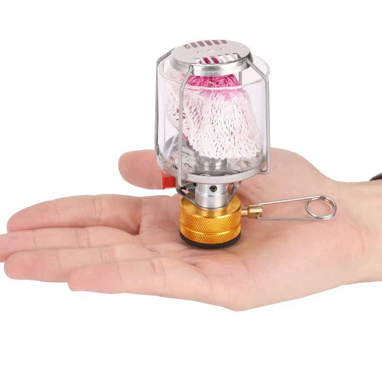 Outdoor Camping Mini 80lux Lantern Portable Aluminum Gas Light Tent ...