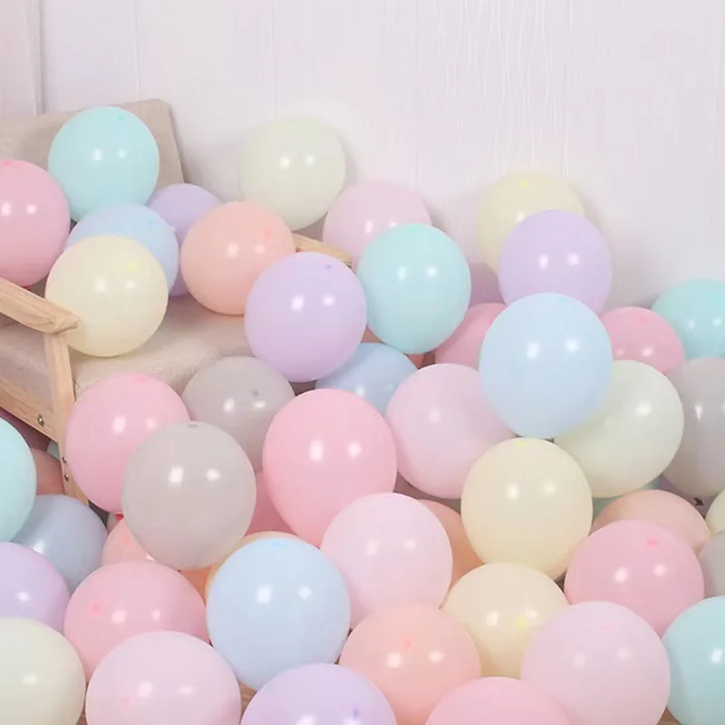 100pcs Packed 10inch Macaron Color Birthday Party Balloons For ...