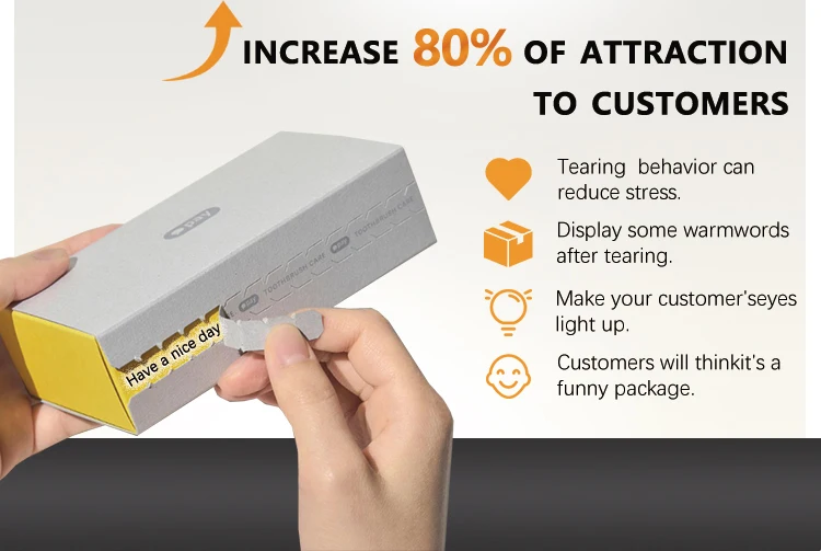 Attractive Design Art Paper Packaging Boxes with Tear Strip for Face ...