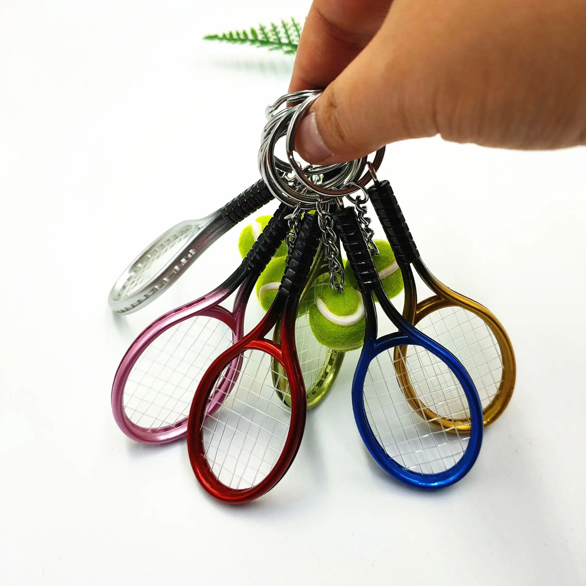 Wholesale Mini Tennis Ball Keychains - Promotional Gift Key Ring, PVC ...