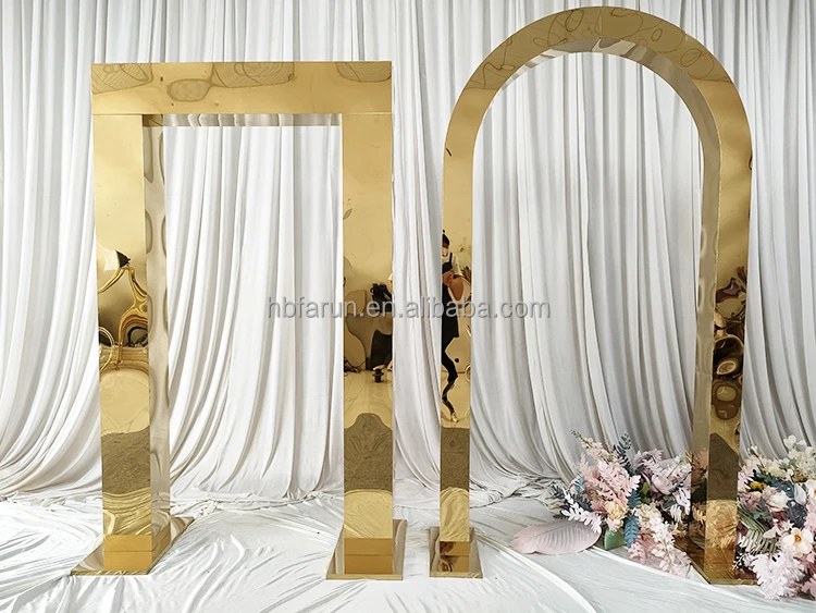 Stainless Steel Wedding Arch - Elegant Event Decoration