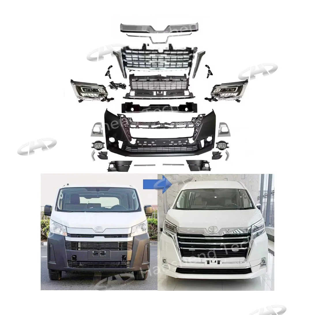 Mini Bus Body Kit For Toyota Hiace 2019+ Upgrade To Granace Majesty ...
