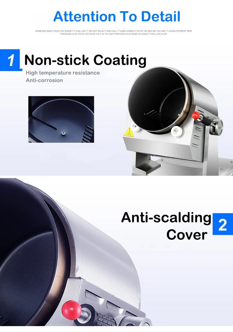 Tabletop Intelligent Automatic Electric Cooking Wok Robot