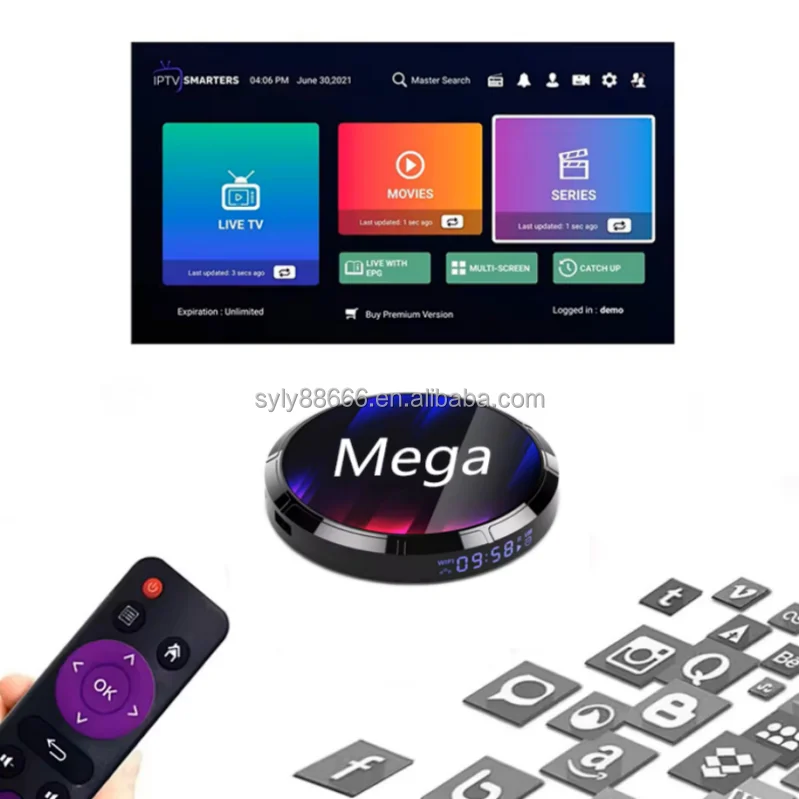 Smart TV M3u IPTV 4K IPTV M3U France Spain Europe Set-top TV Box Server ...