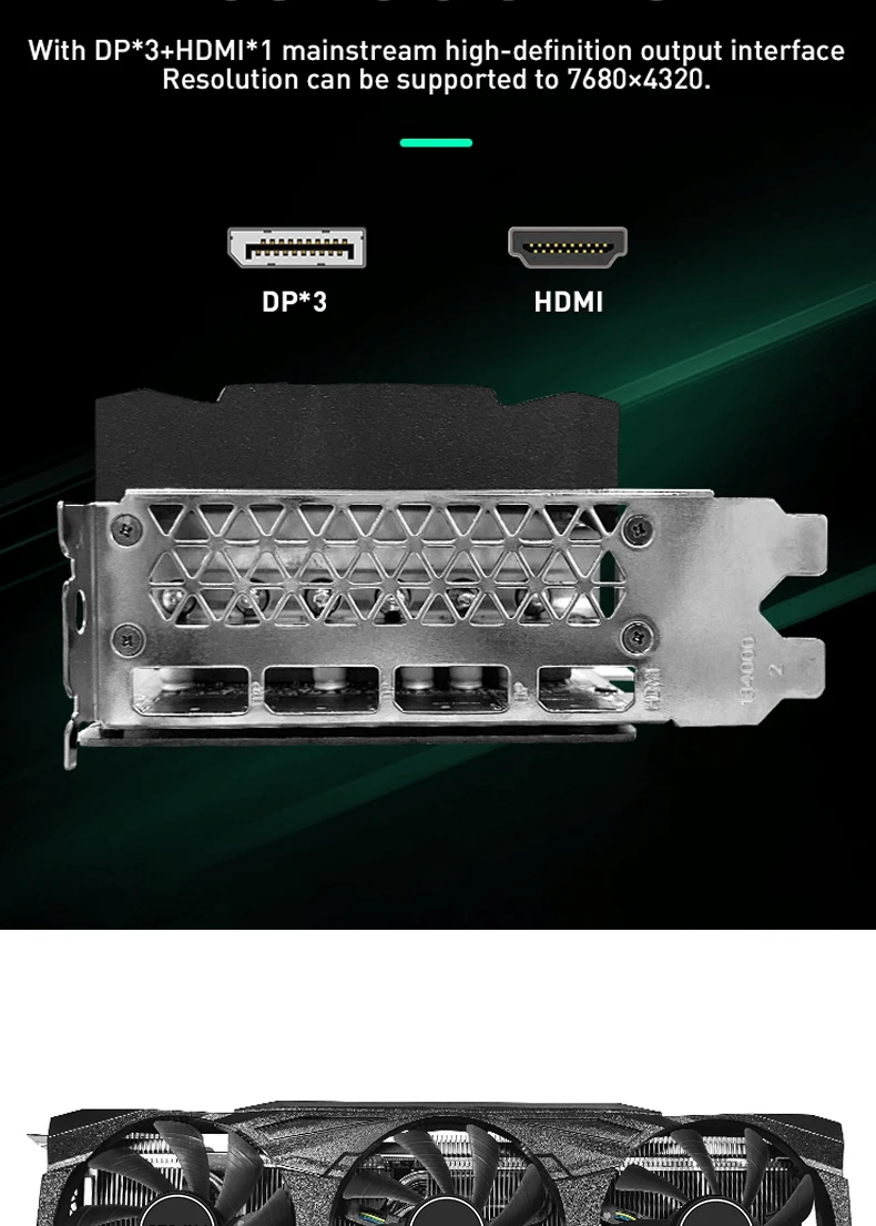 Sechond Hand Gpu Nvidia Manli 3 Fan 90 Hx 10gb 86mh/s~90mh/s Cmp 90hx Graphics Card For Rigs ...