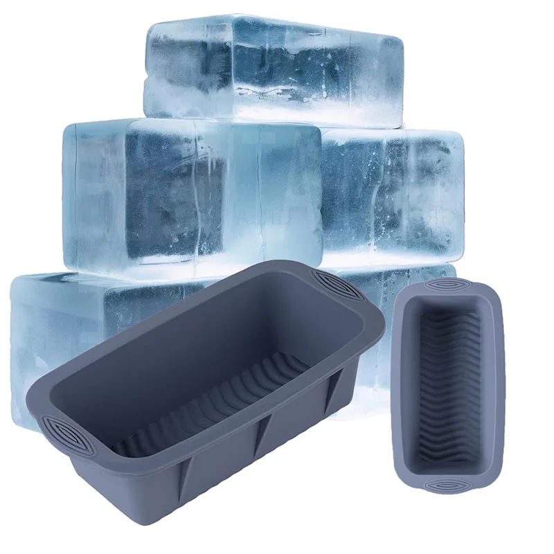 Extra Large Ice Block Mold Reusable Silicone Ice Cube Tray Flexible ...