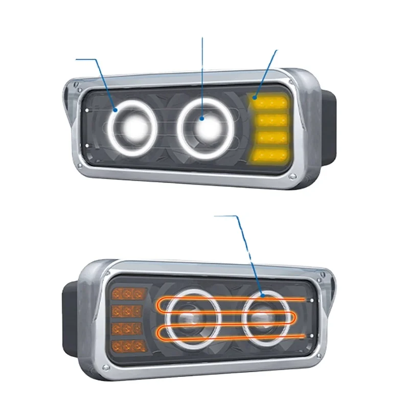 Universal Freightliner Kenworth Peterbilt H4656 H4651 H4652 H4666 Led ...