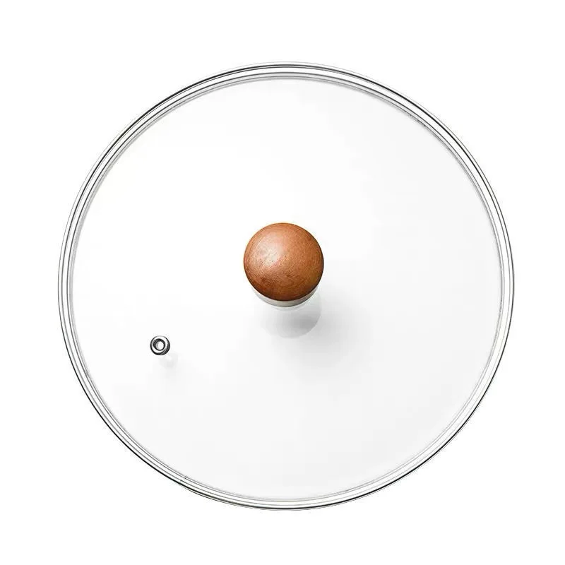 Wholesale Round Fry Pan Lid G Type Flat Cookware Tempered Glass Lid For ...