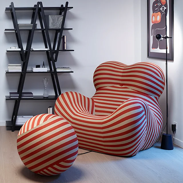 Italian Design Mold Foam Structure Lounge Chair Comfy Living Room ...