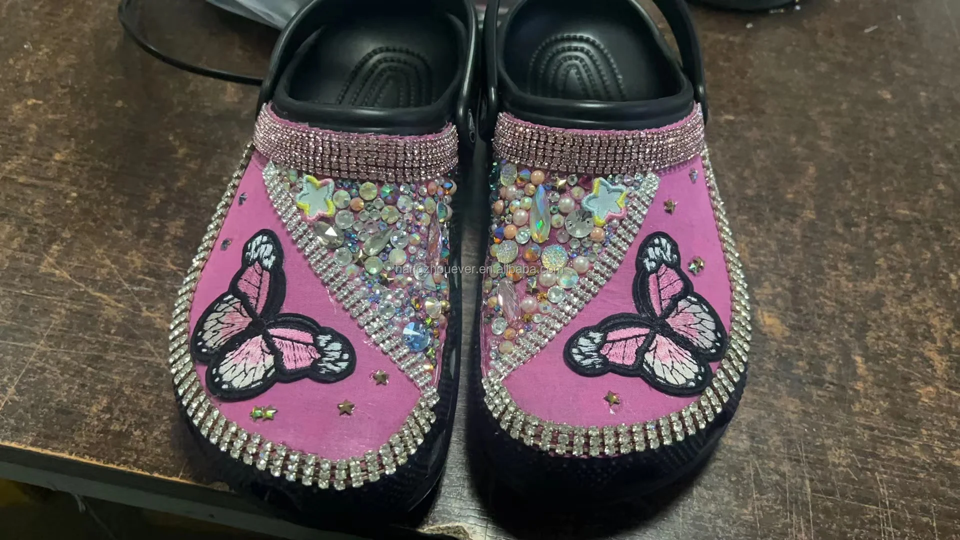 Winter Luxury Designer Bling Bling Crystal Rhinestone Diamond Shoe Diy ...