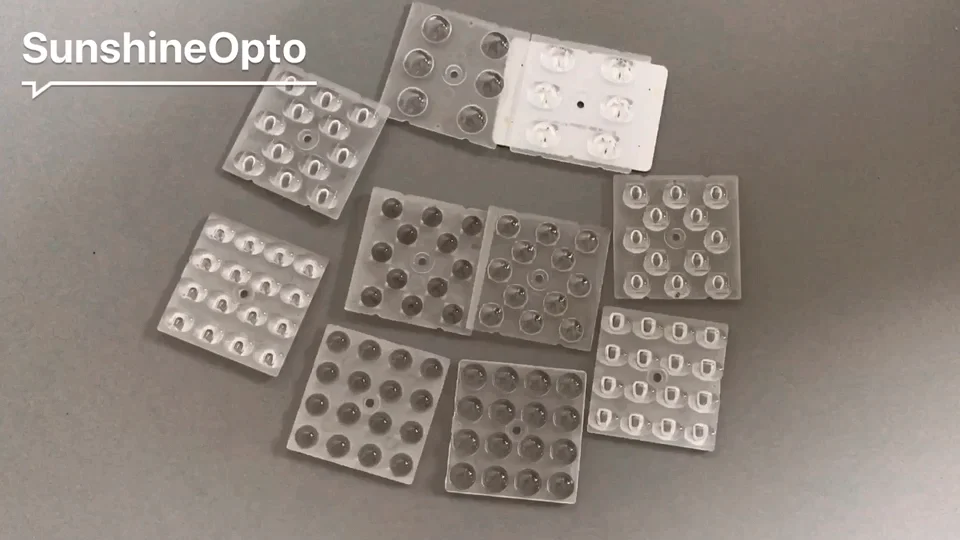 50x50mm 4 6 8 12 16 24 Led Pc Pmma Lens For 3030 5050 Led - Buy 4 6 8 ...