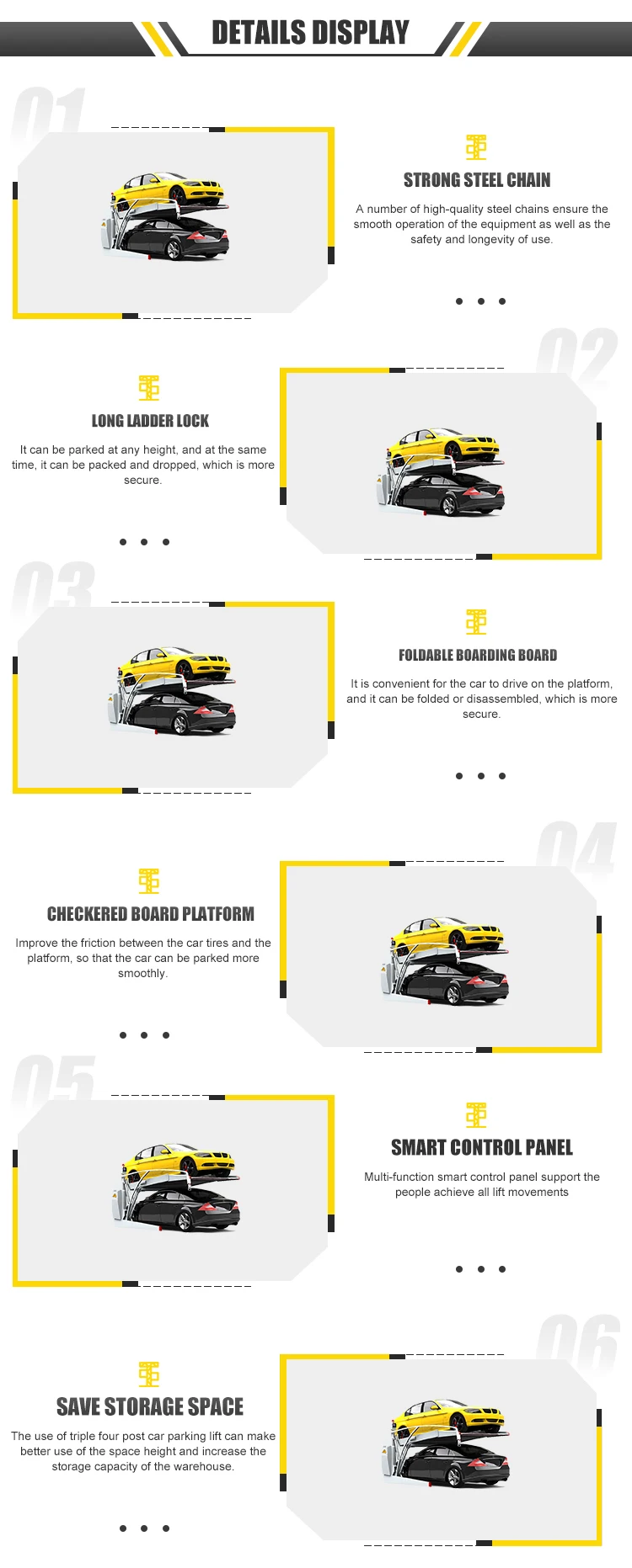 2000kg Load Smart System Mini Hydraulic Two Post Car Tilting Stacking ...