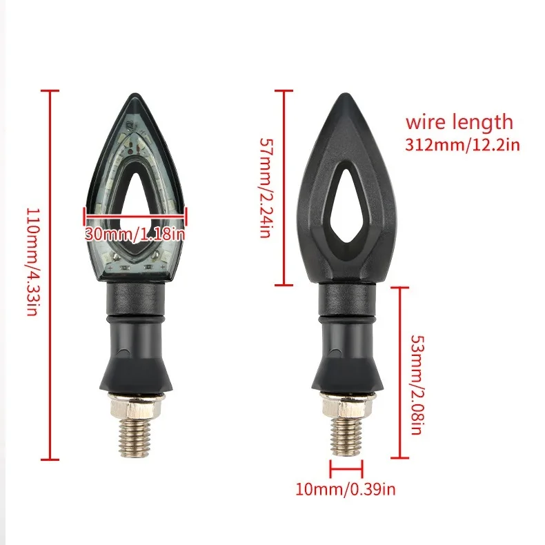 Hot Sale 12v Led Colored Turn Signal Light For Scooters Mopeds ...