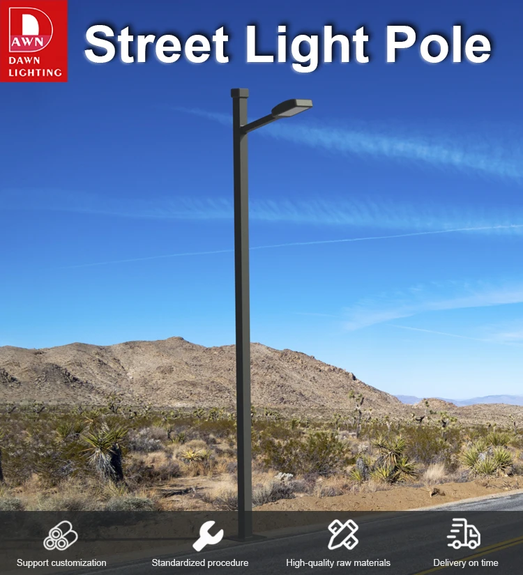 DAWN Solar Garden Pole Light - Durable & Waterproof Design