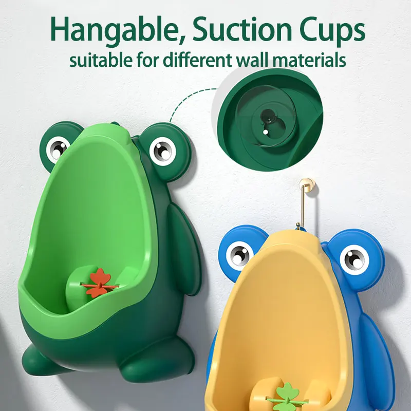 Wall-mounted Plastic Potty Toilet Trainer Green Frog Boys Infant ...