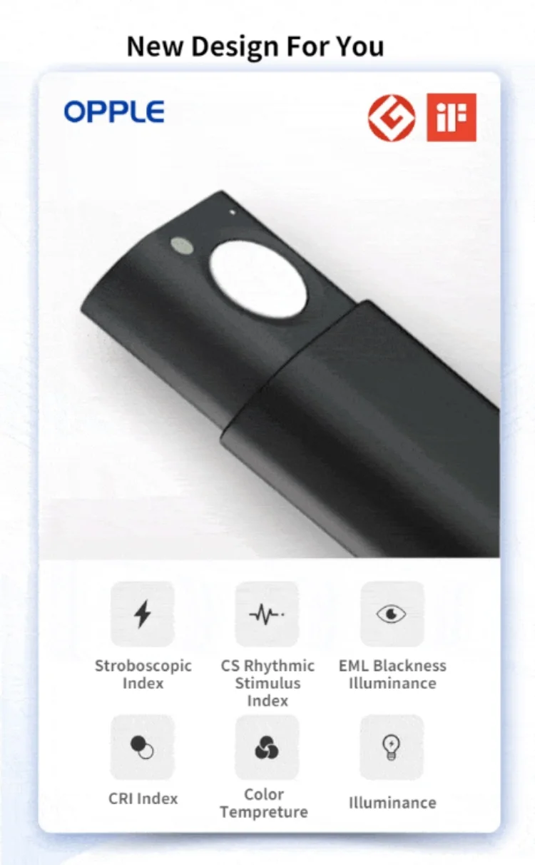 Opple Light Master Pro 4 Light Lux Cri Flicker Meter Led Flashlight ...