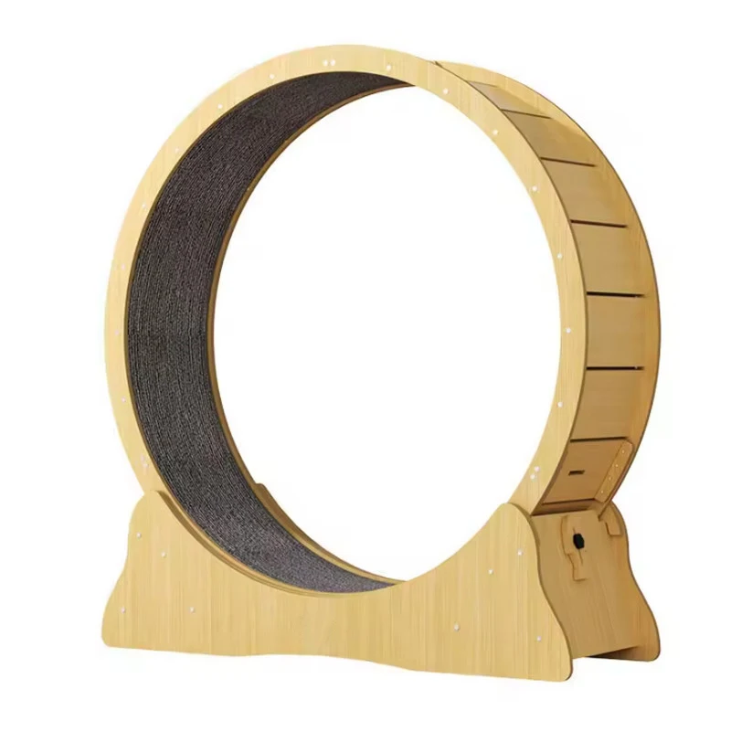 Pet Running Wheel Climbing Frame Climb Cat Hamster Wheel Wood Cat ...