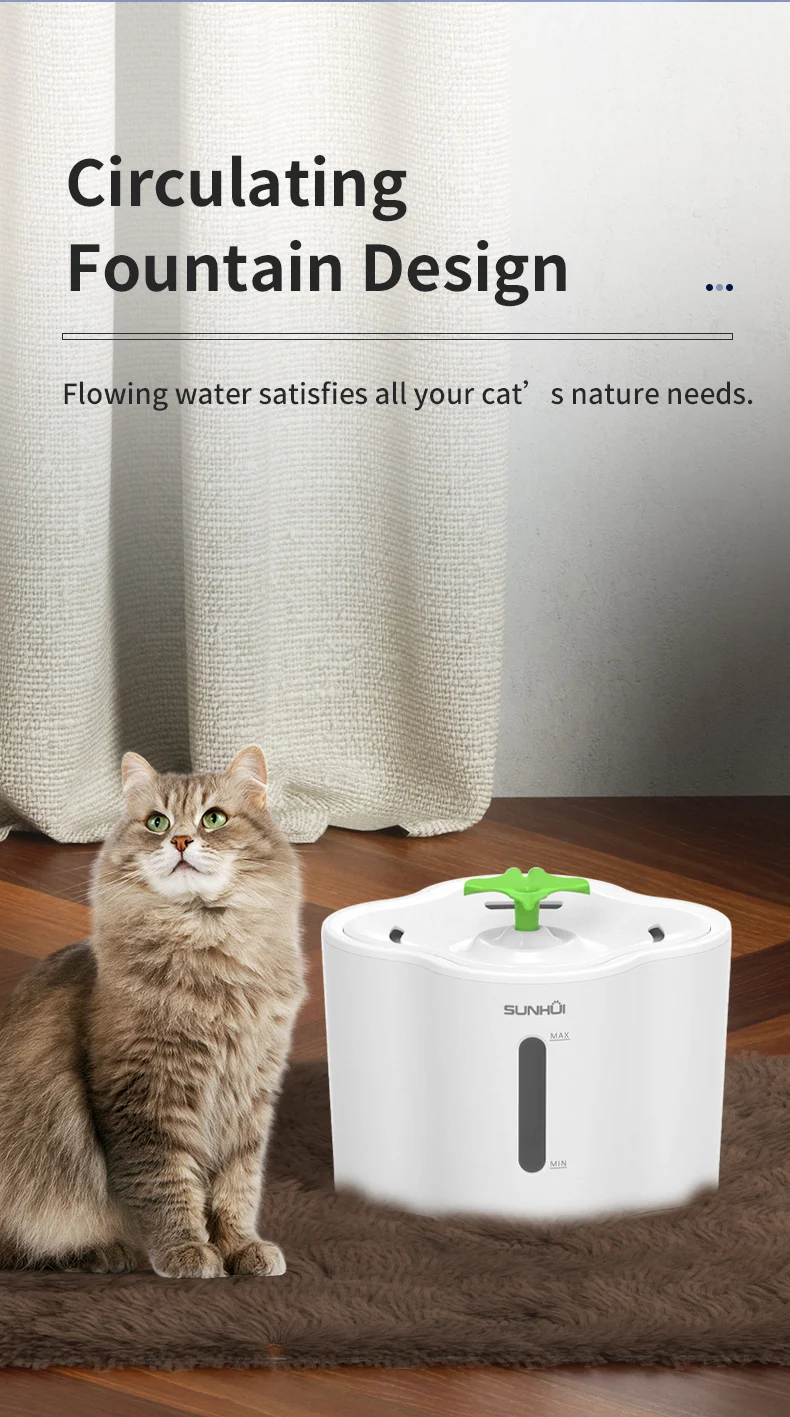 3l Automatic Drinking Water Fountain Cat Smart Water Dispenser For Pets ...