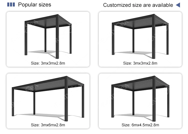 Aluminum Outdoor Garden Pergola - Modern & Durable Design
