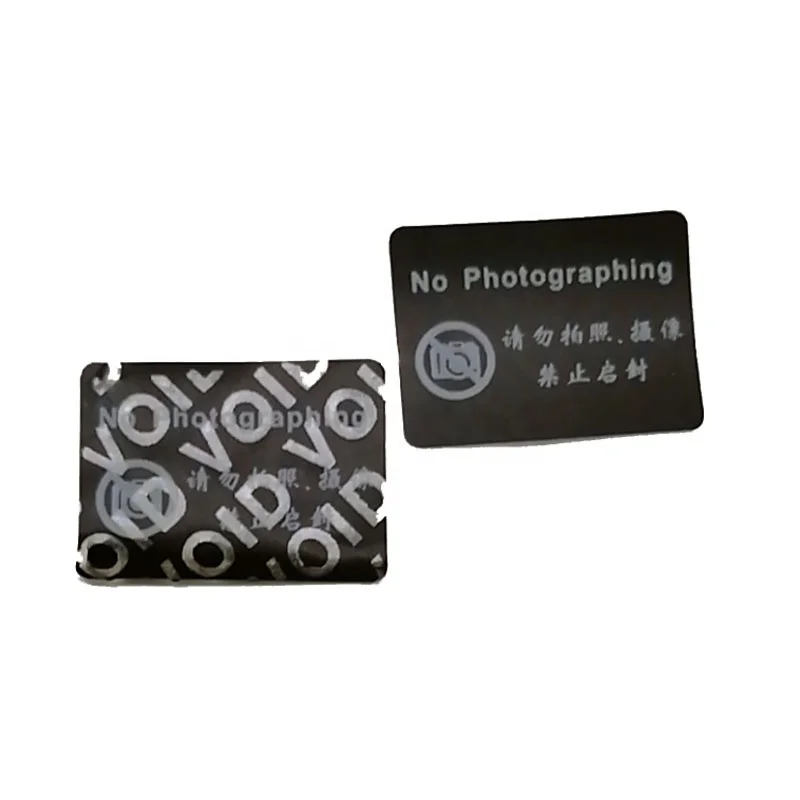 Mobile Phone Camera Security Warning Stickers - Waterproof