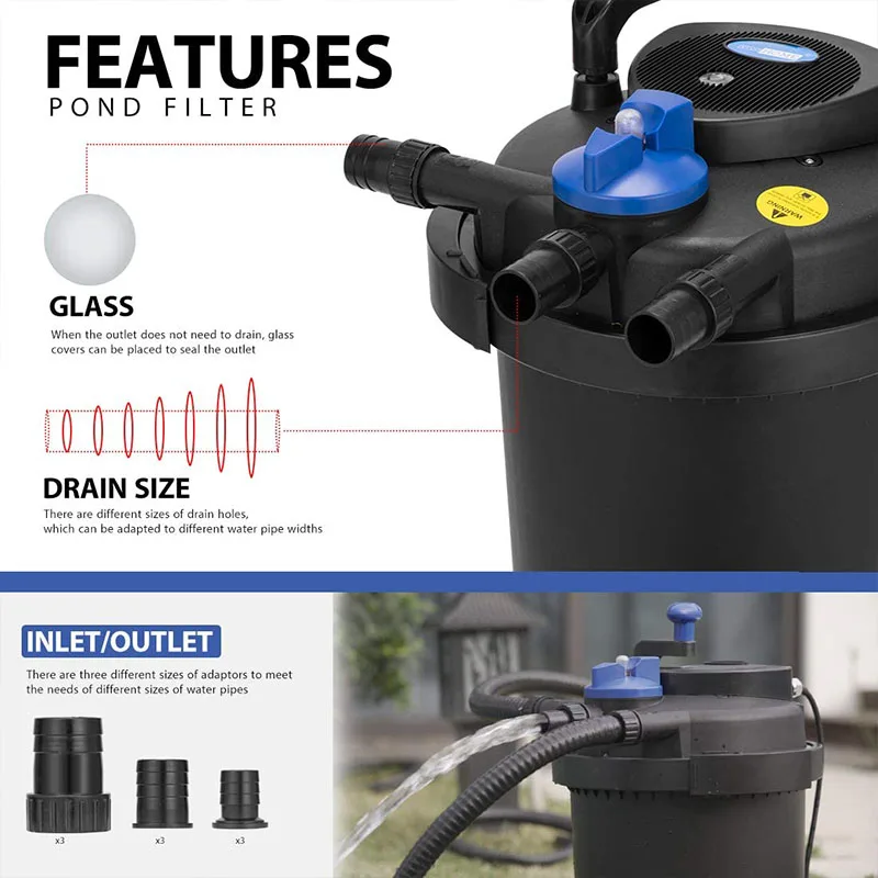SUNSUN CPF-2500 Water Filters - Efficient Aquarium Solutions