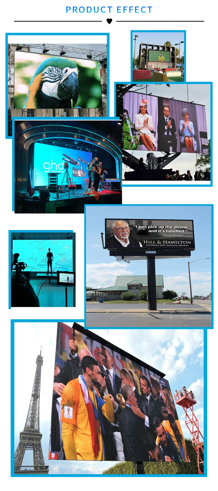 P4 P6 P10 Led Full Color Led Video Matrix Pantalla Outdoor Led Display ...