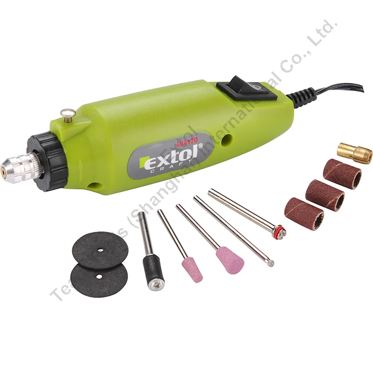 EXTOL Craft Mini Grinder with Variable Speed & Accessories
