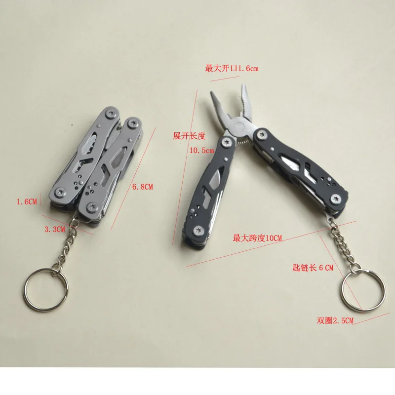 Stainless Steel Multi-tool Pocket Knife Pliers Screwdriver Folding Mini ...